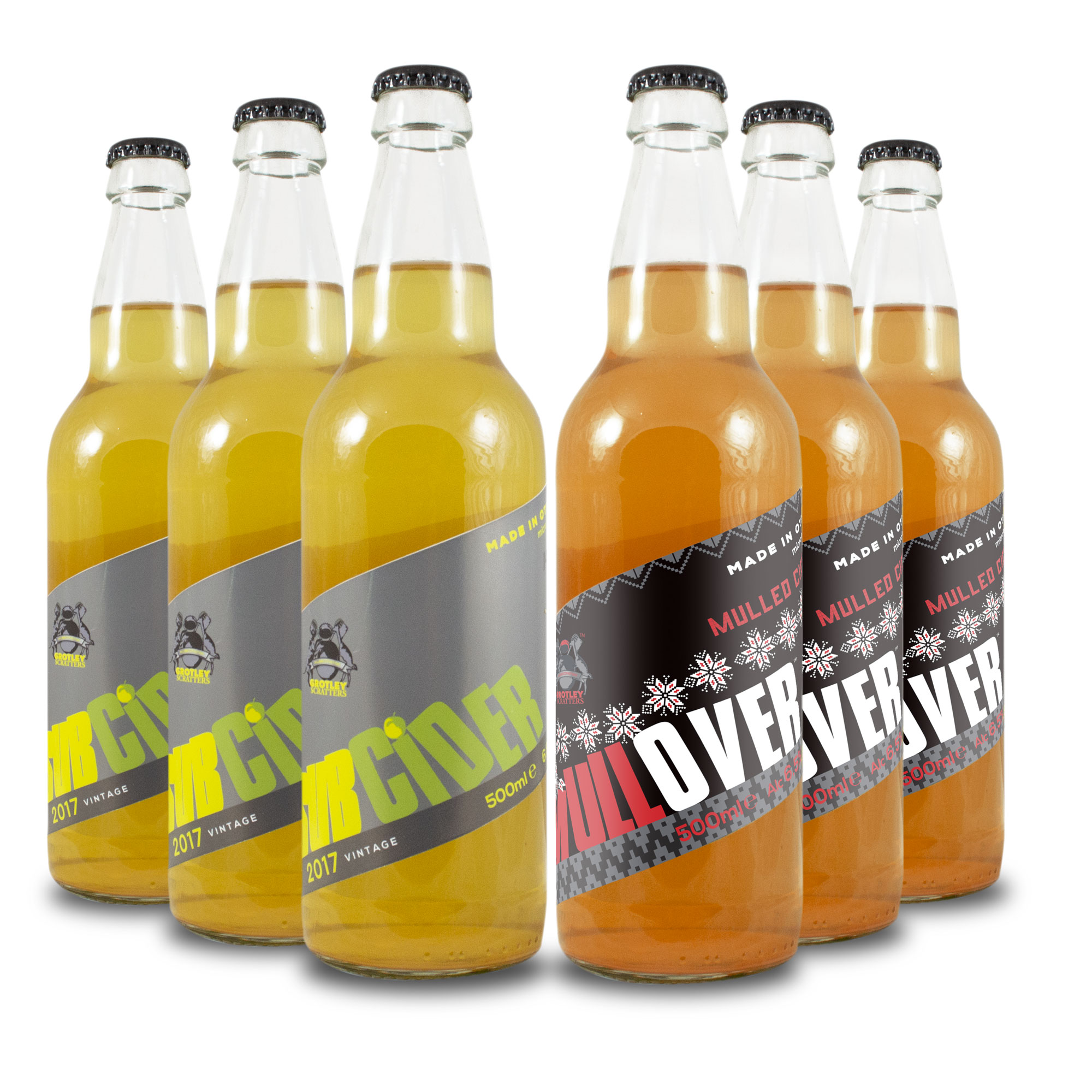 Cheeky Six Mix 3 x Mulled Cider 3 x Subcider (500ml bottles)